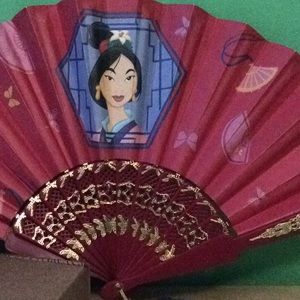 Disney | Costumes | Disney Princess Mulan Costume Crown Fan Red | Poshmark